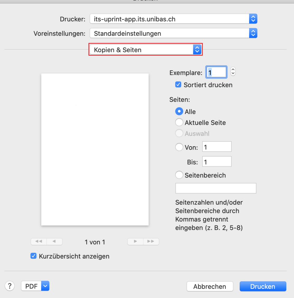 UNIprint: Drucken mit der UNIcard | UNIcard